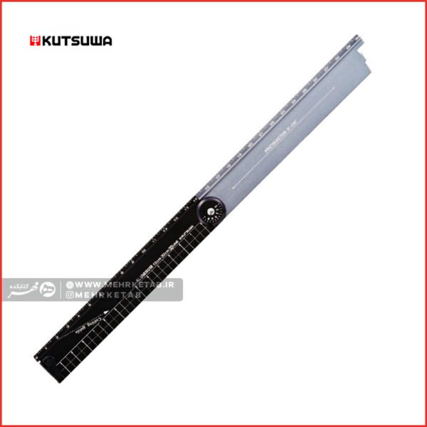 خط کش فلزی تا شو کوتساوا Kutsuwa HiLiNE folding aluminum ruler - رنگ آمیزی بزرگسالان - کتابکده مهر