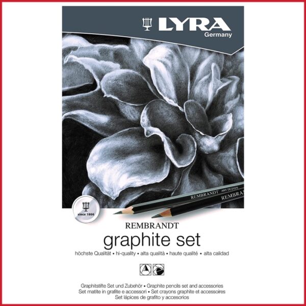 ست طراحی سیاه قلم 12 تکه رامبراند لیرا LYRA REMBRANDT Graphite set of ...