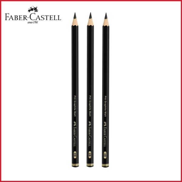 مداد طراحی مات فابر کاستل سری پیت گرافیت Faber-Castell Pitt Matte Black ...